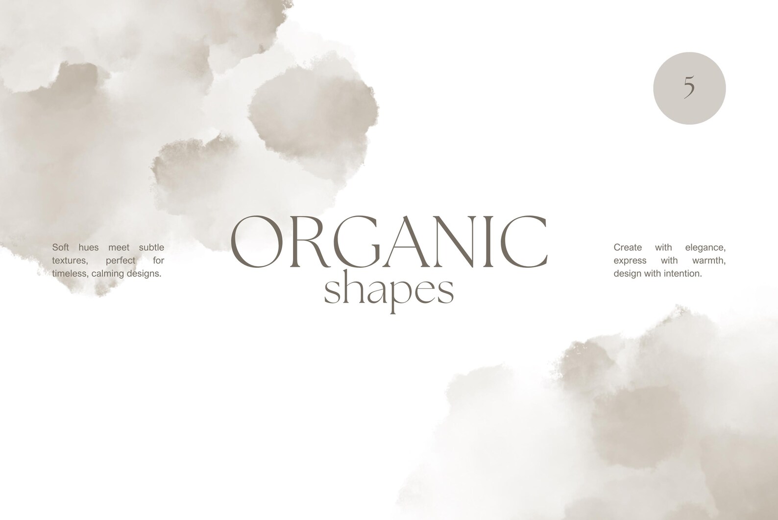 Greige Watercolor Backgrounds: Abstract Neutral Textures, Transparent ...