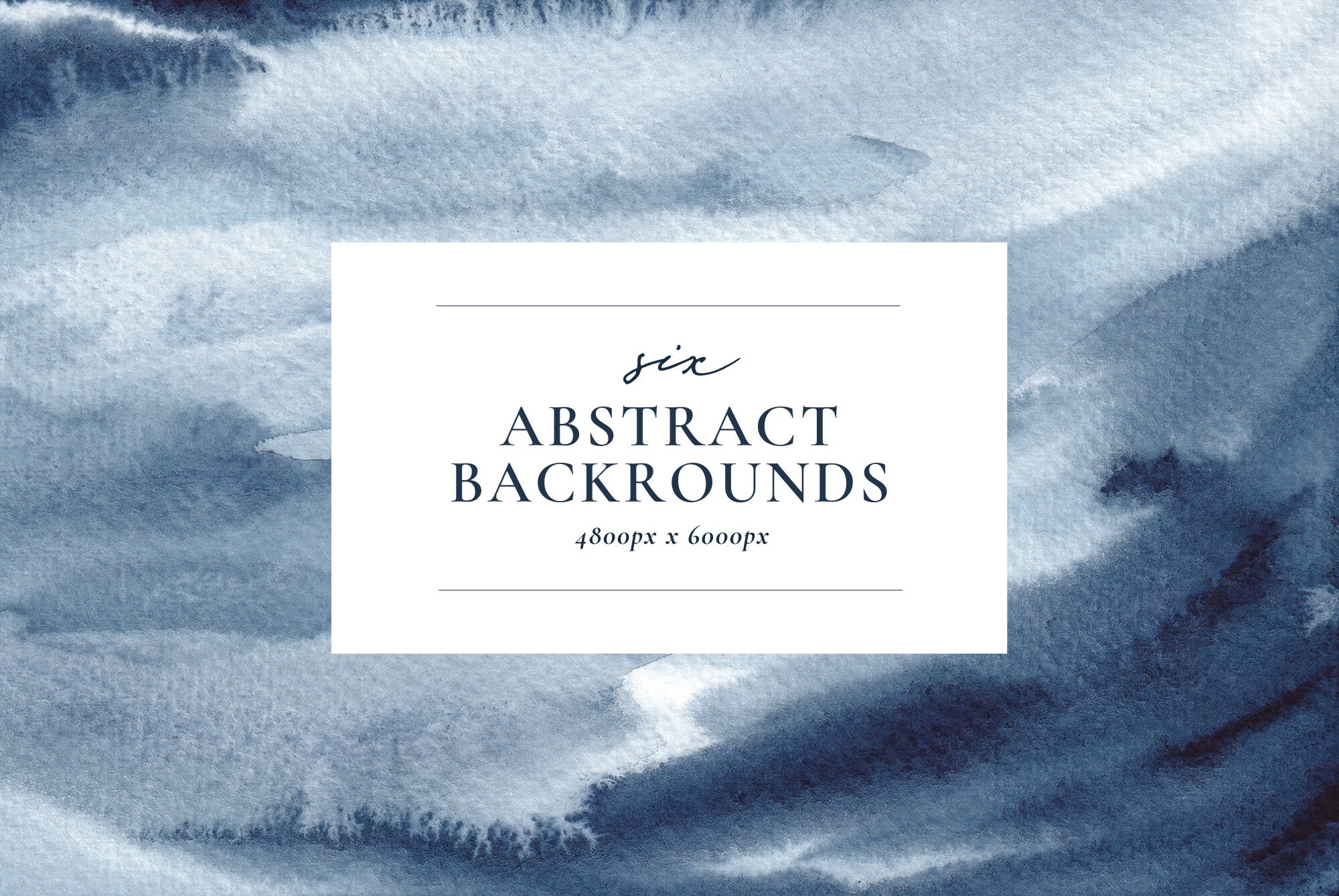 Blue Watercolor Abstract Backgrounds: Indigo Paper (digital Download ...