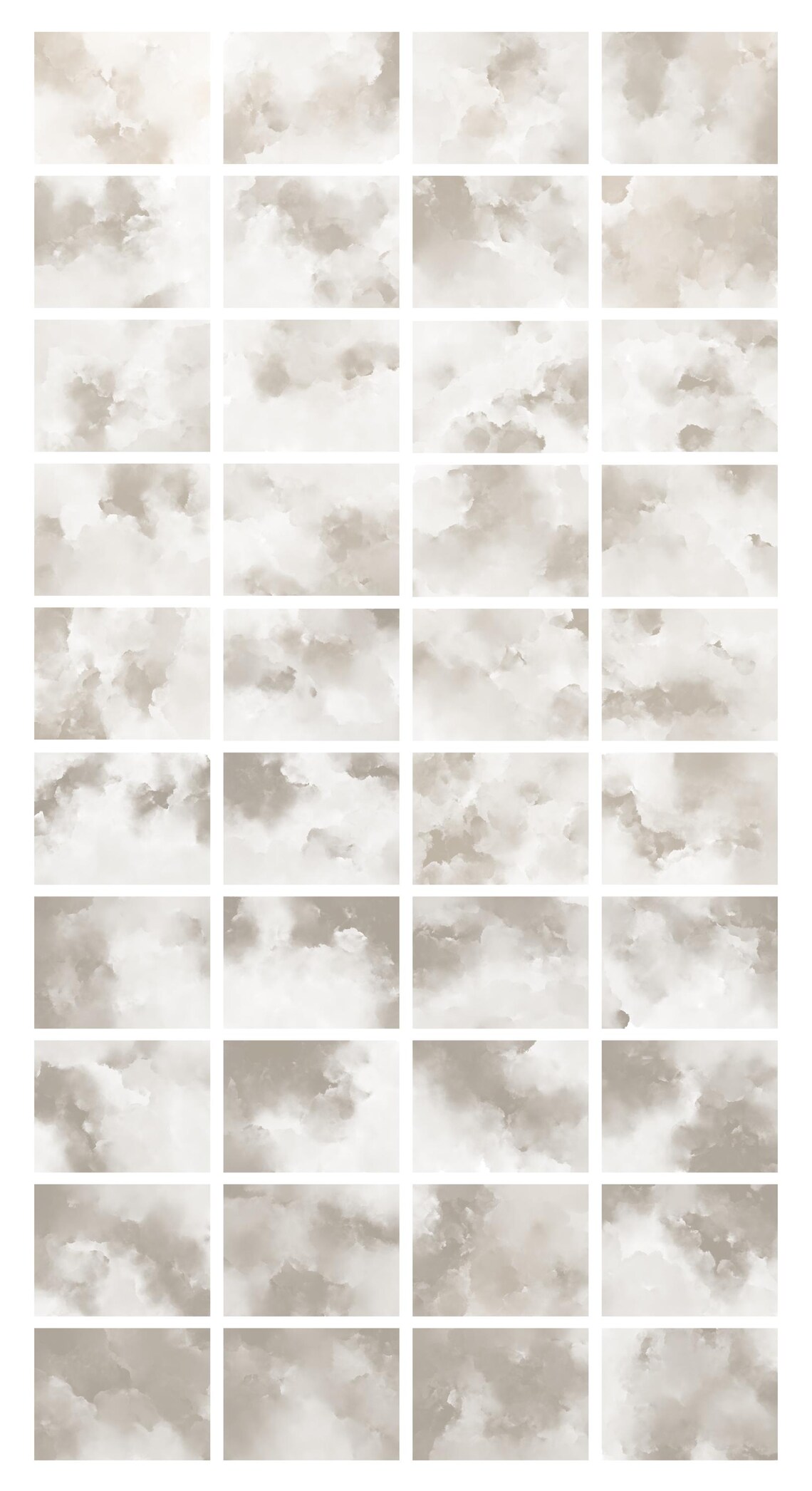 Greige Watercolor Backgrounds: Abstract Neutral Textures, Transparent ...