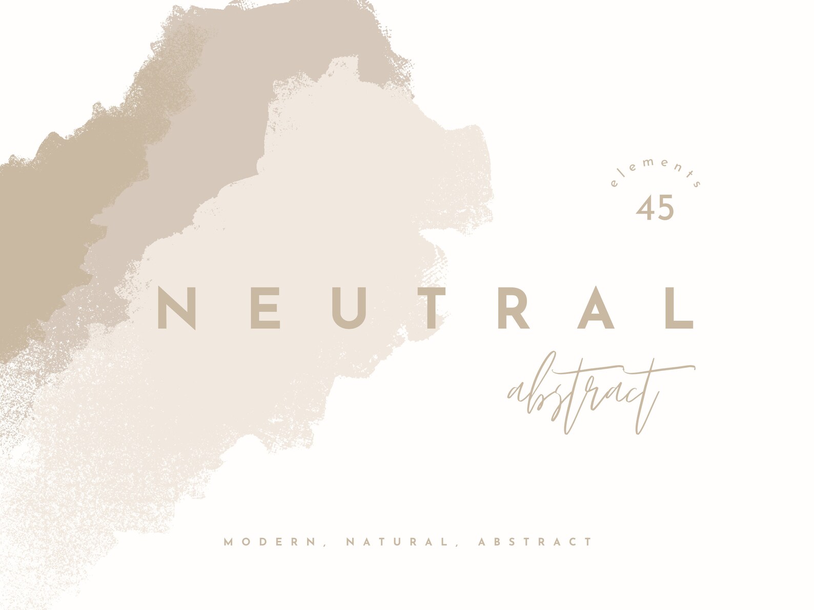 Neutral Abstract Shapes, Organic Shapes, Abstract Shapes Clipart ...
