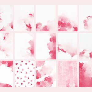 Abstract Watercolor Collection, Watercolor Clipart, Abstract Shapes and ...