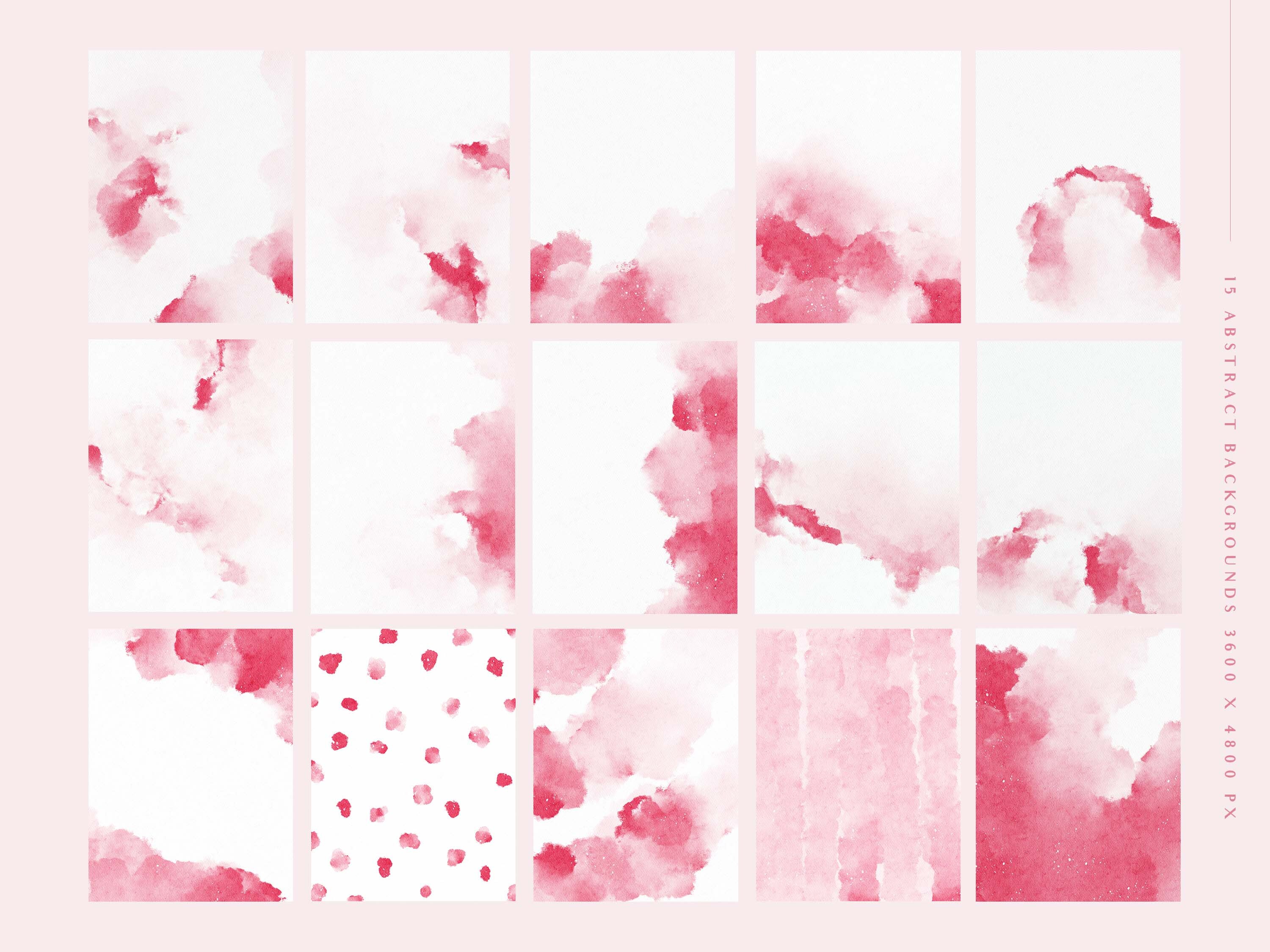 Abstract Watercolor Collection, Watercolor Clipart, Abstract Shapes and ...