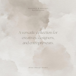 Greige Watercolor Backgrounds: Abstract Neutral Textures, Transparent ...