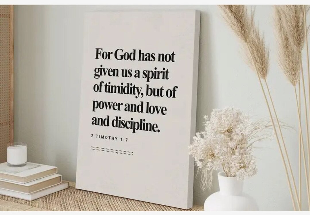 Biblical Wall Art Print , Bible Verse Canvas Print, Christian Art ...