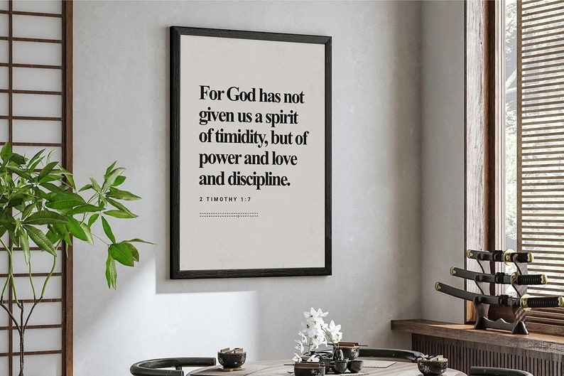 Biblical Wall Art Print , Bible Verse Canvas Print, Christian Art ...