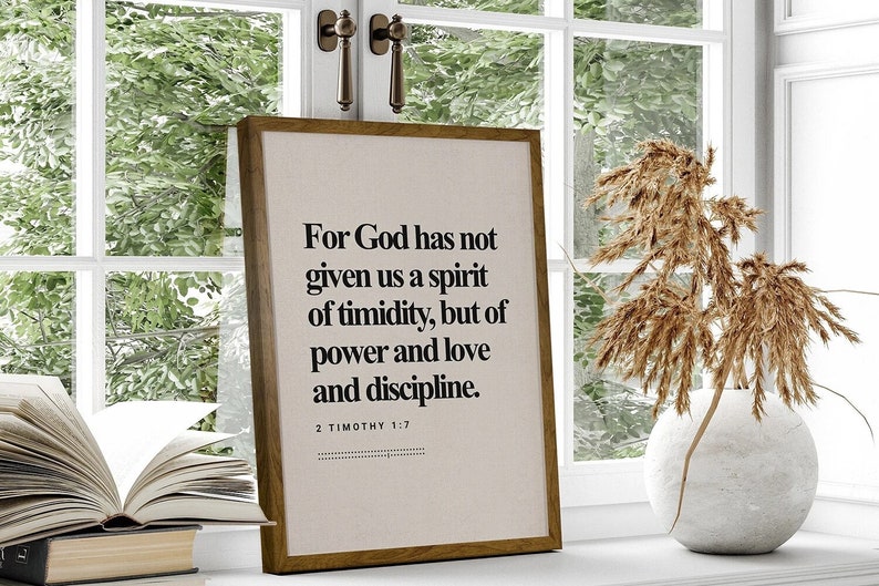 Biblical Wall Art Print , Bible Verse Canvas Print, Christian Art ...