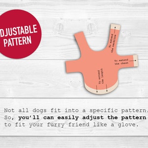 Dog Harness Pattern + TUTORIAL VIDEO, Pdf Sewing Pattern (size M), Dog ...