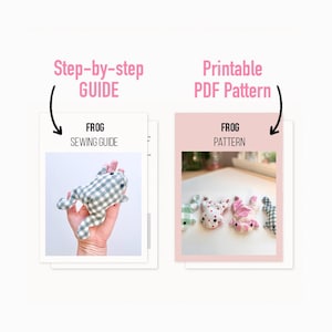 Frog Sewing Pattern, Frog Shaped Pillow, Cute Stuffed Toad, Stuffed ...