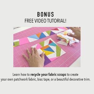 Colorful Quilt Block Pattern, Quilting for Beginners, Easy Quilting - Etsy