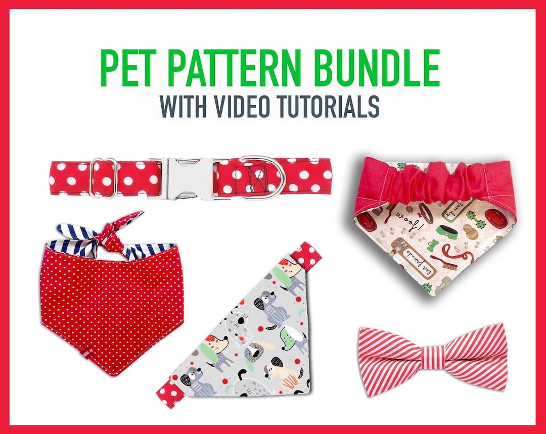 PET PATTERN Bundle for Pets + Video Turorials - All Sizes - Pet Gift - Etsy