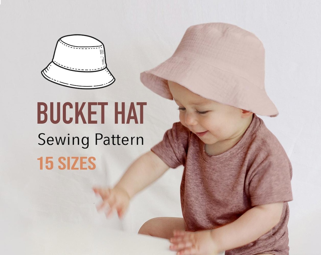 Bucket Hat Sewing Pattern, Summer Hat Sewing Pattern, Baby Hat Sewing ...