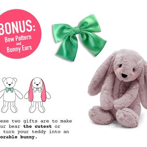 Memory Bear Pattern + VIDEO Tutorial - All Sizes Included, Keepsake ...