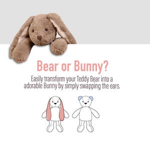 Memory Bear Pattern, Fluffy Rabbit Pattern, Memory Bear Pattern, Stuff Animal Sewing Pattern ...