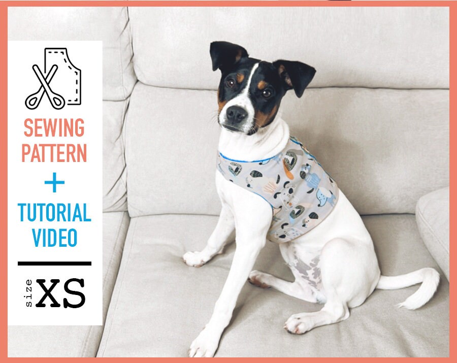 Dog Harness Pattern TUTORIAL VIDEO Pdf Sewing Pattern size - Etsy