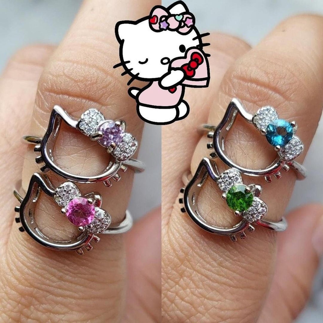 Hello Kitty Rings - Etsy