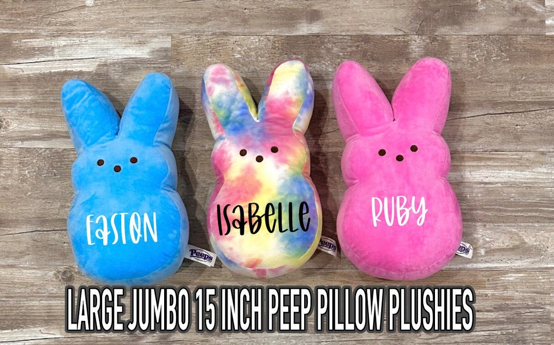 Personalized Easter Peeps, Large Bunny, Bunny Stuffed Animal, Bunny ...