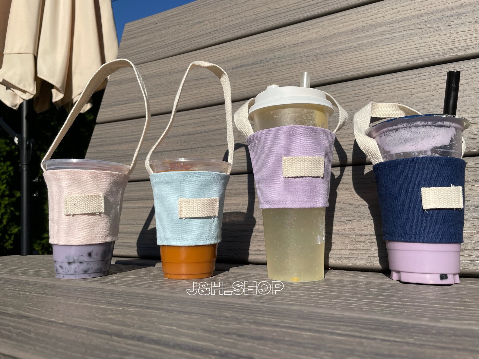 Bubble Tea Boba Carrier Holder Foldable With Handle and Straw Holder ...