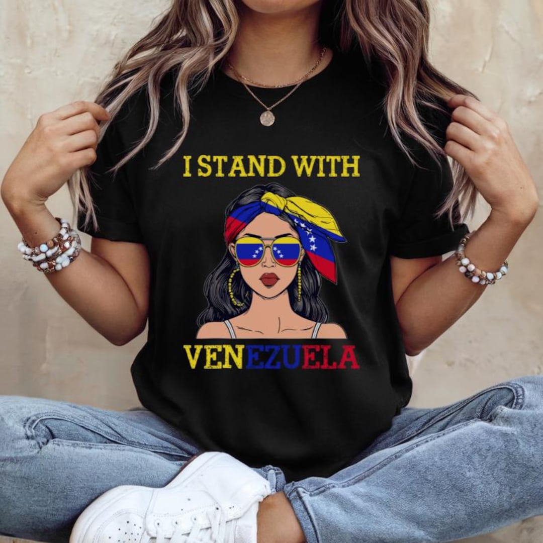 I Stand With Venezuela Proud Venezuelan Girl PNG, Venezuelan Girl ...
