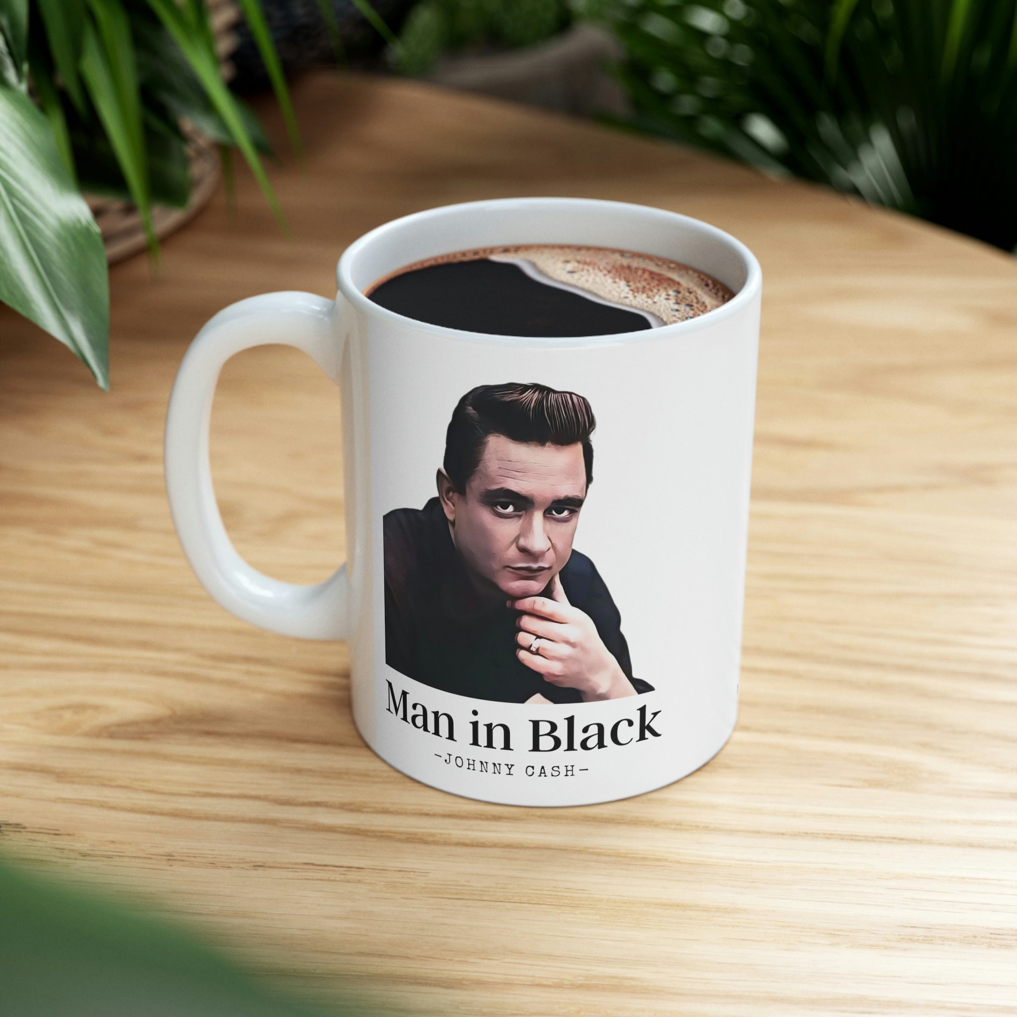 Johnny Cash Mug the Man in Black Classic Country Music - Etsy
