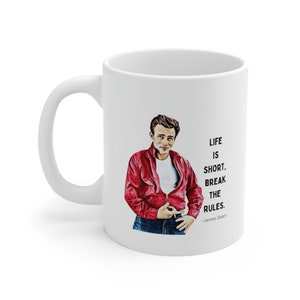 James Dean Mug, James Dean Art, Rebel Without A Cause, Hollywood Actor ...