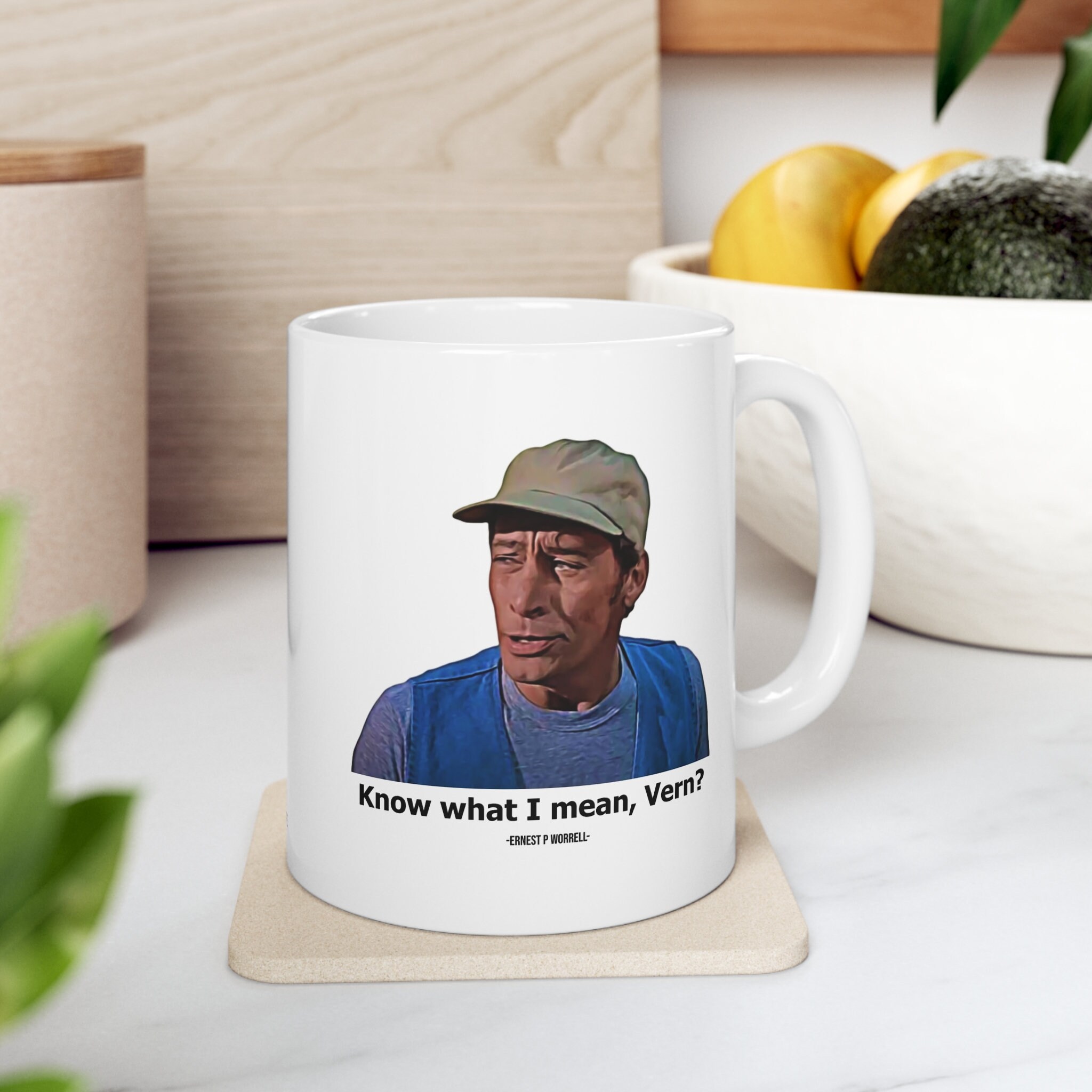 Ernest P Worrell Mug, Know What I Mean Vern, Comedy Icon, Jim Varney ...