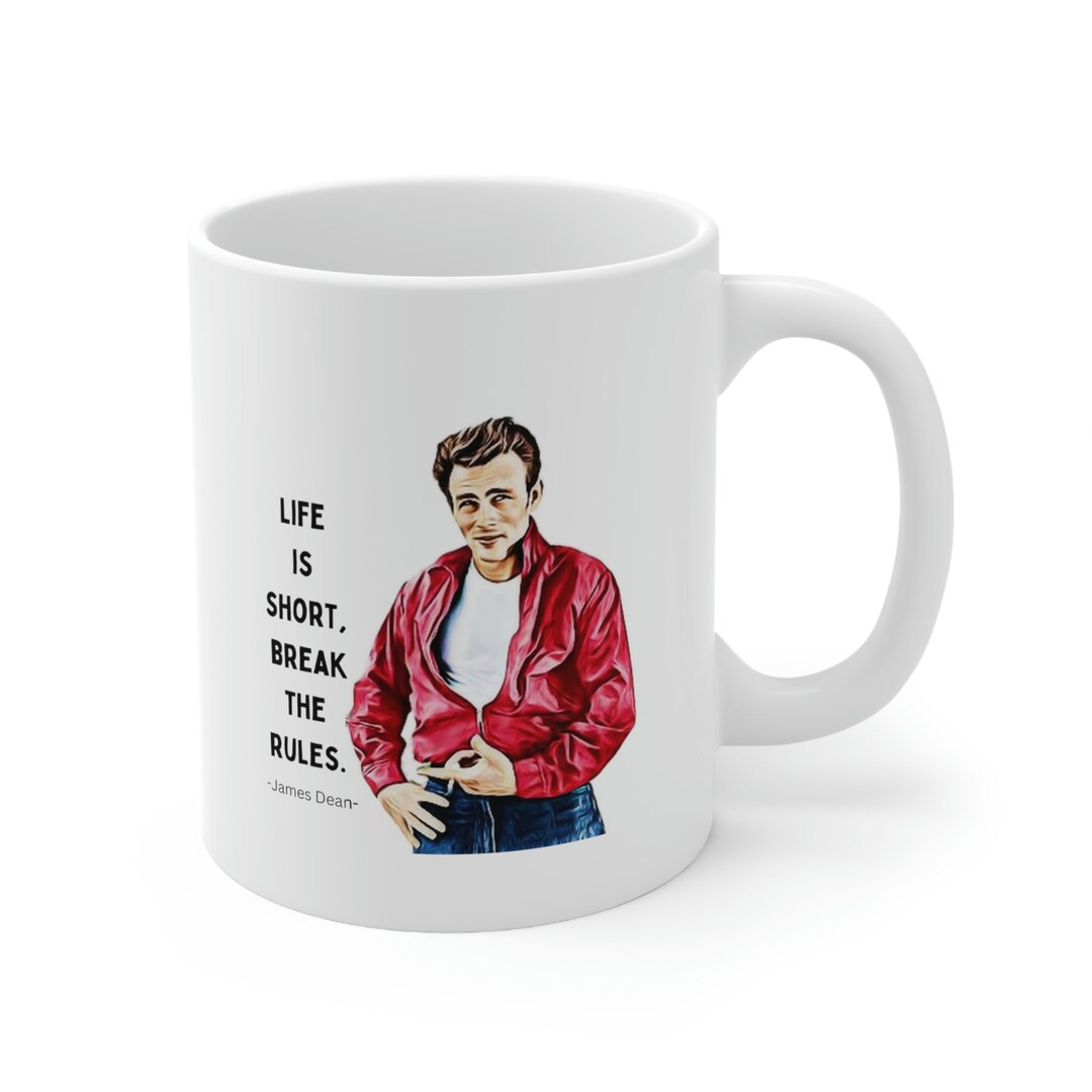 James Dean Mug, James Dean Art, Rebel Without A Cause, Hollywood Actor ...