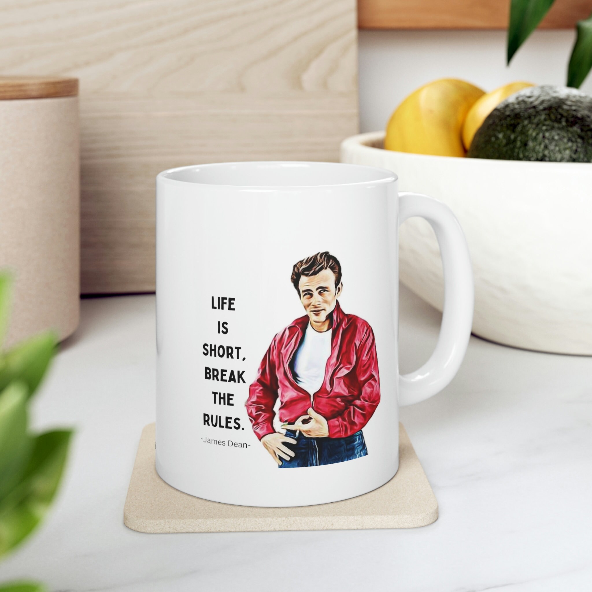James Dean Mug, James Dean Art, Rebel Without A Cause, Hollywood Actor ...