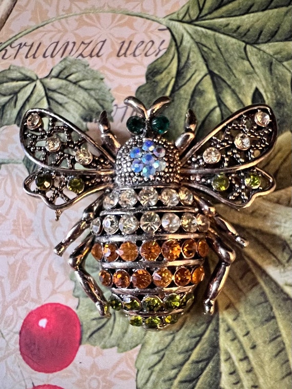 Large bee brooch - Gem