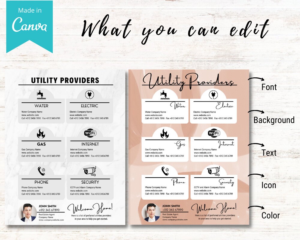 Utility Providers Template. THREE Customizable Flyer. Utility Provider ...