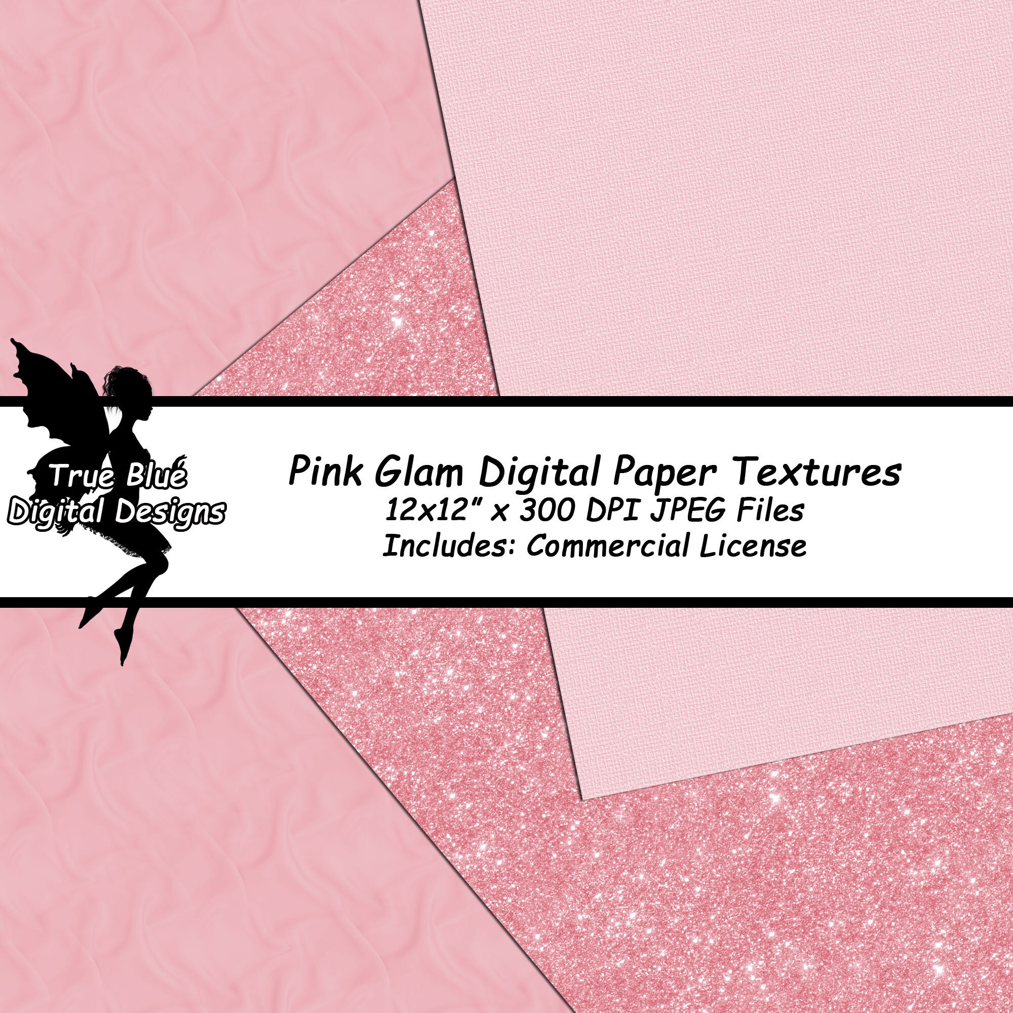 Pink Glam Digital Paper, Glam Textures, Glam Digital Paper, Pink ...