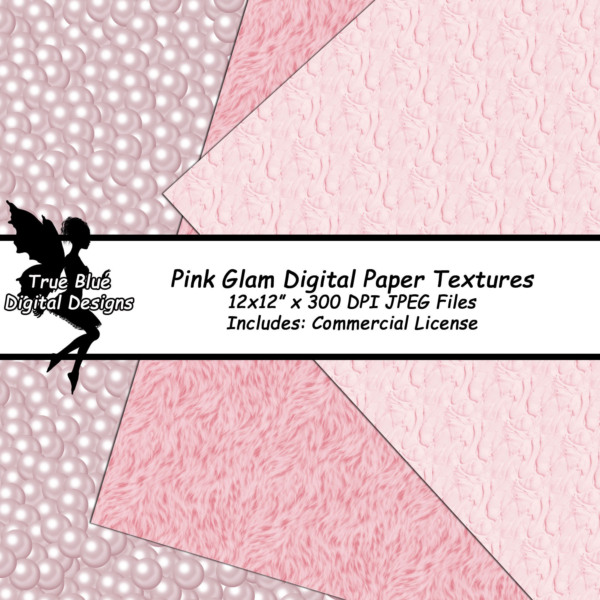 Pink Glam Digital Paper, Glam Textures, Glam Digital Paper, Pink ...