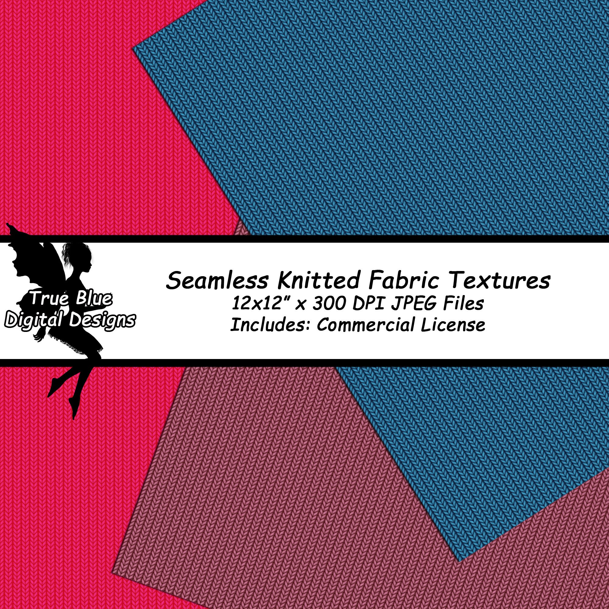 Seamless Knitted Fabric, Digital Paper, Seamless Textures, Seamless ...