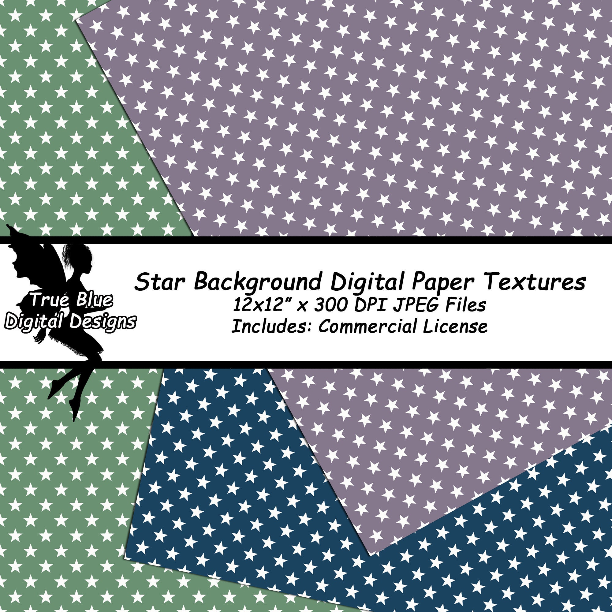 Star Background Textures, Star Paper, Digital Paper, Paper With Stars ...