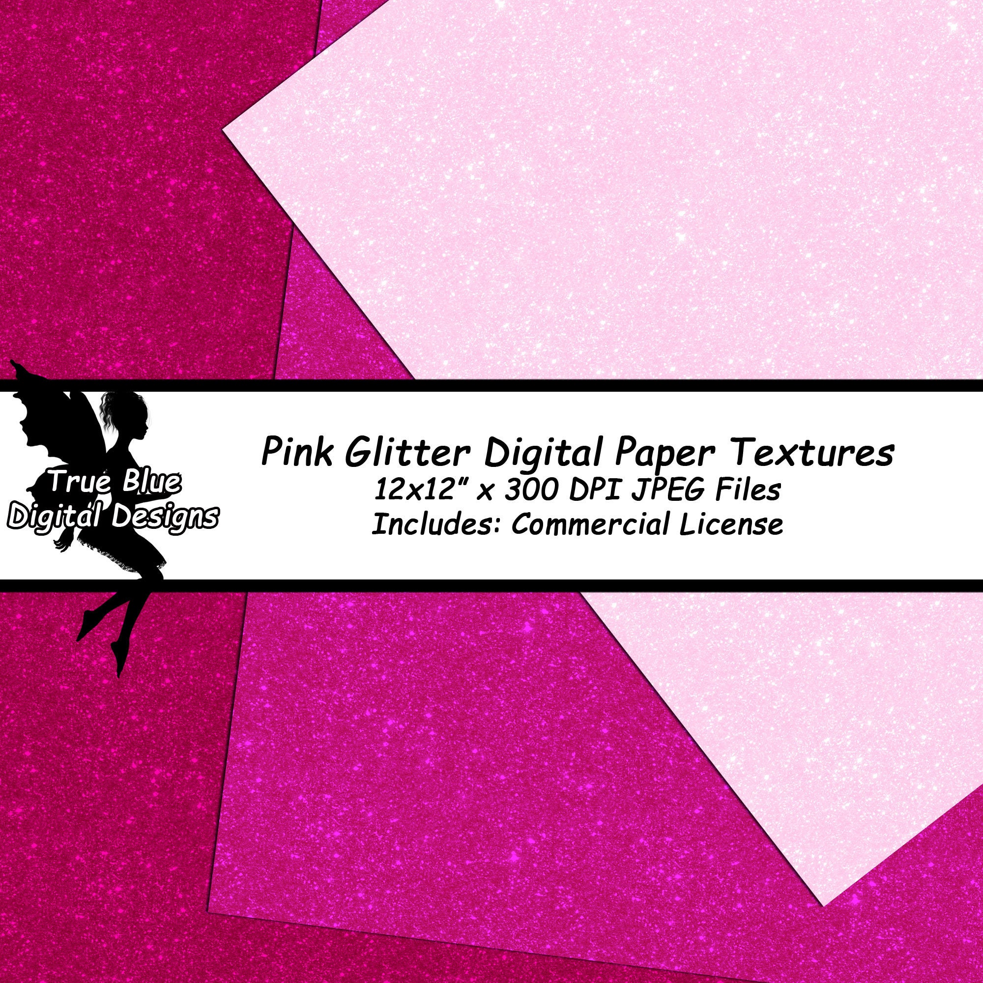 Seamless Pink Glitter, Digital Papers, Glam Digital Paper, Glitter ...