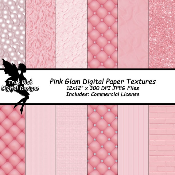 Pink Glam Digital Paper Glam Textures Glam Digital Paper - Etsy
