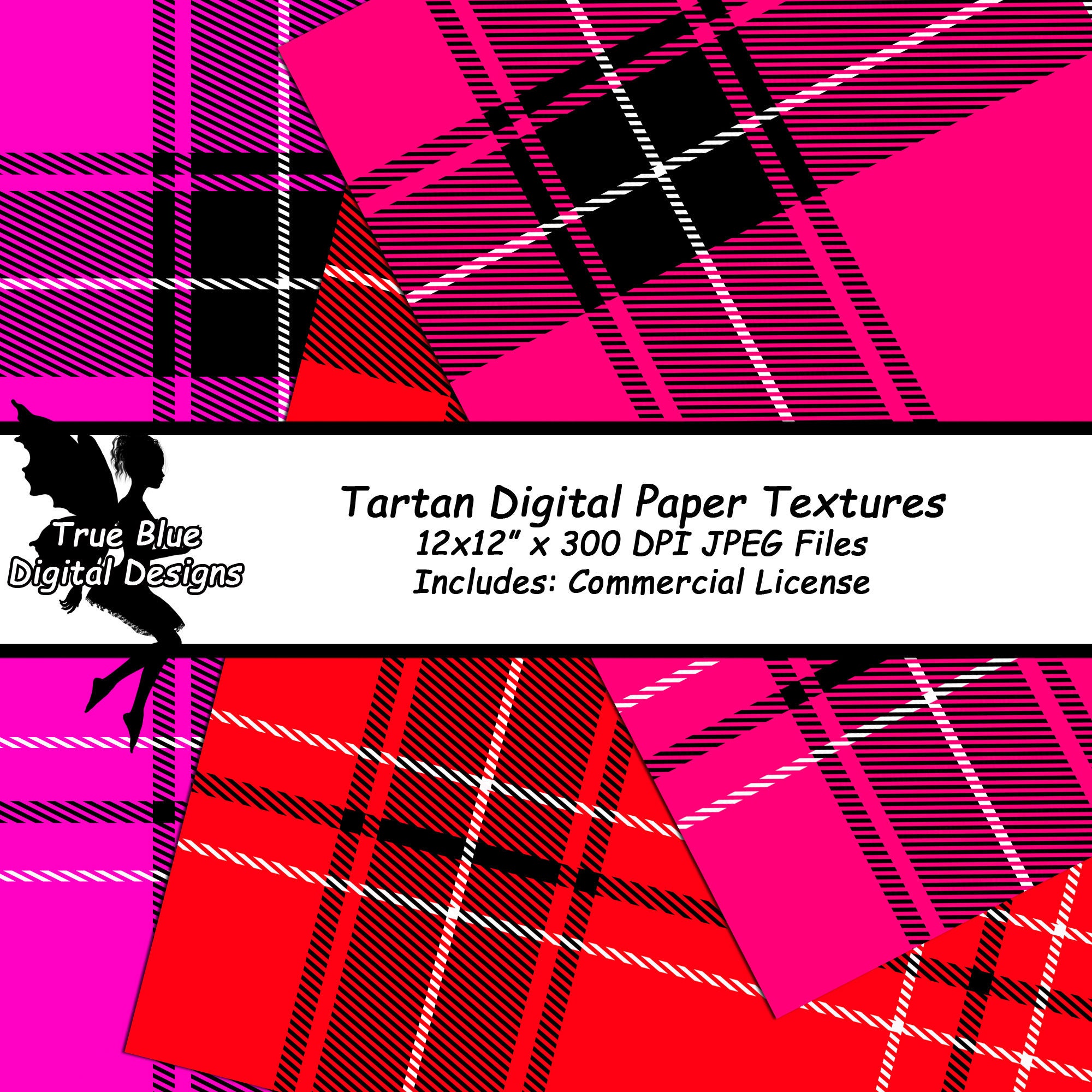 Tartan Digital Paper, Tartan Textures, Tartan Fabric Textures, Tartan ...