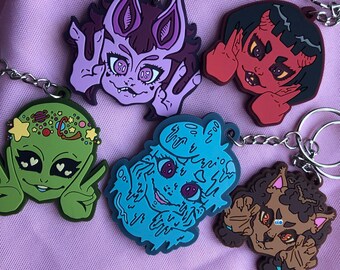 Rubber Strap Keychain - Etsy