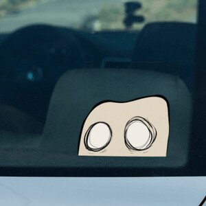 5 Cryptid Peeker Car Stickers Cryptid Sticker Vinyl - Etsy