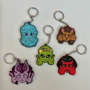2 Monster Girl PVC Rubber Keychains Monster Girl Keychain Monster Girl ...