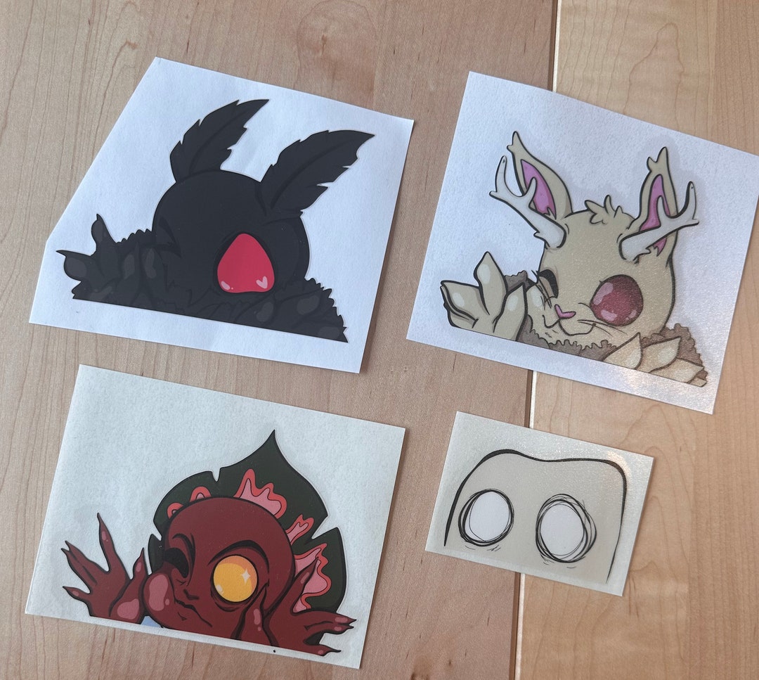 5" Cryptid Peeker Car Stickers | Cryptid Sticker | Vinyl Car Decal ...