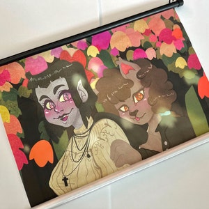 Vampire X Werewolf Wall Scroll Monster Girl Wallscroll WLW - Etsy Australia