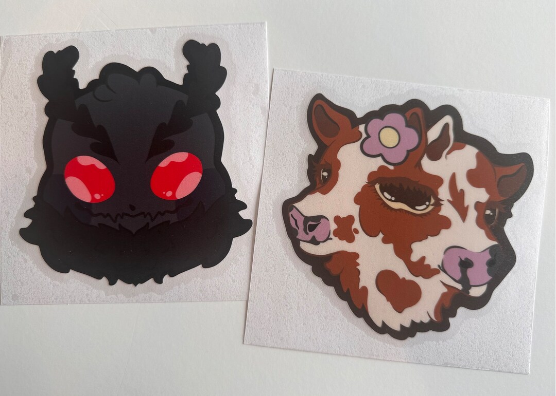 5 Cryptid Car Decals Cryptid Sticker Vinyl Car Decal Mothman Car ...