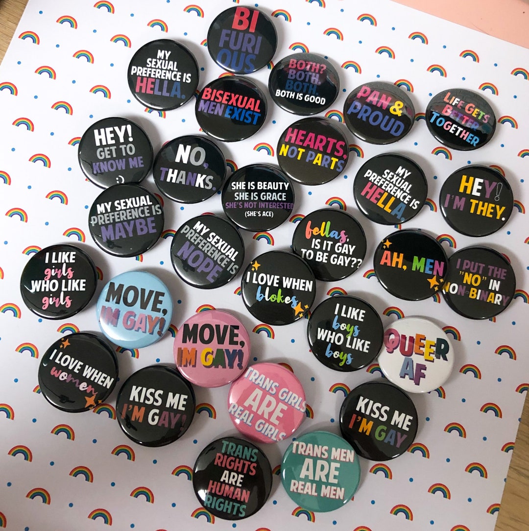 1.5 Round LGBT Pride Pinback Buttons LGBT Pride - Etsy