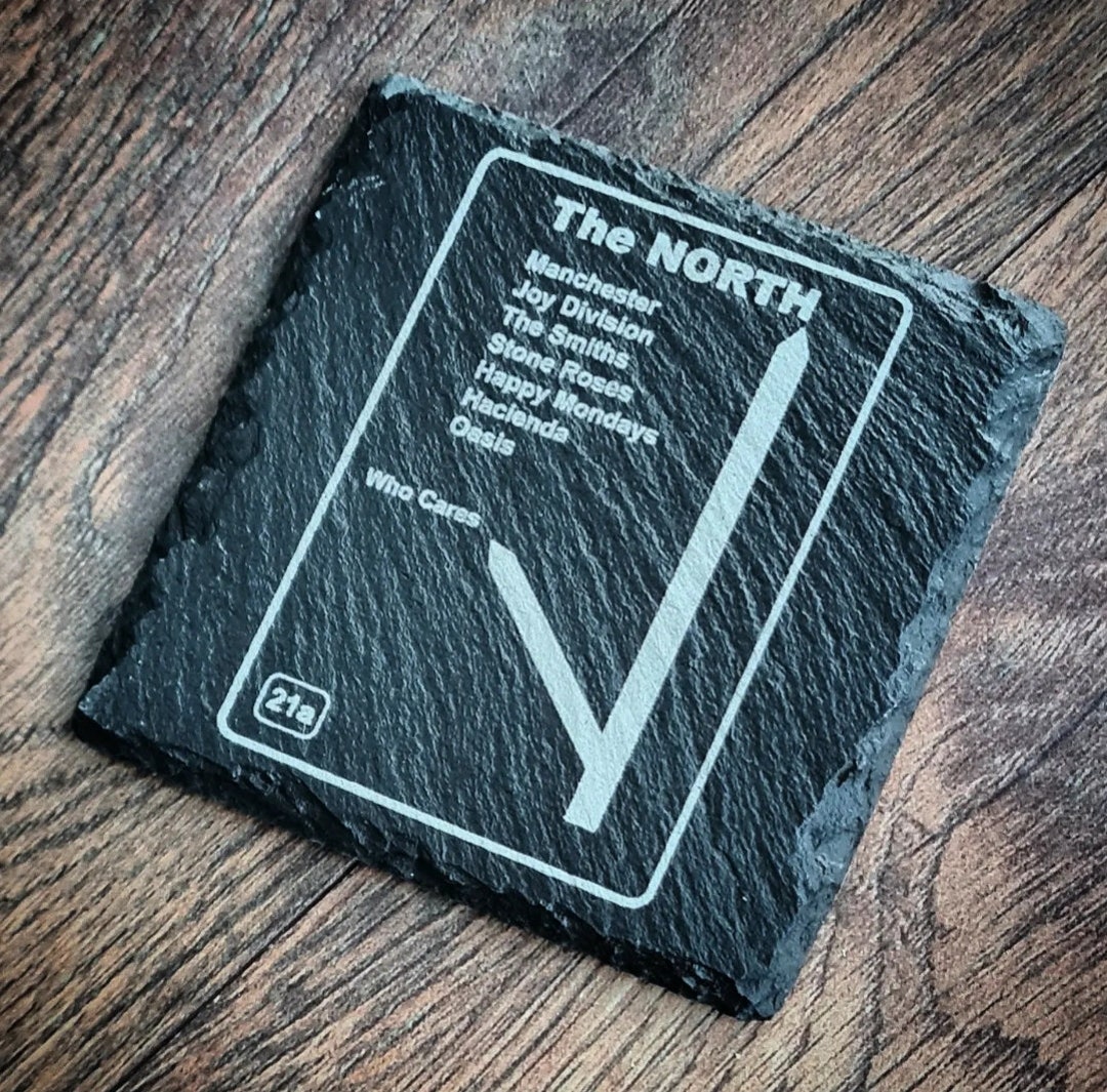 Manchester Music the North Motorway Sign Laser Engraved Slate Coaster ...