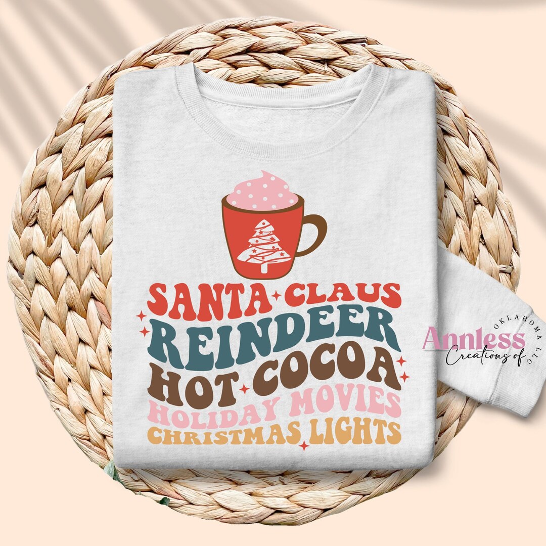 Santa Claus, Hot Cocoa Ready to Press Sublimation Transfer - Etsy