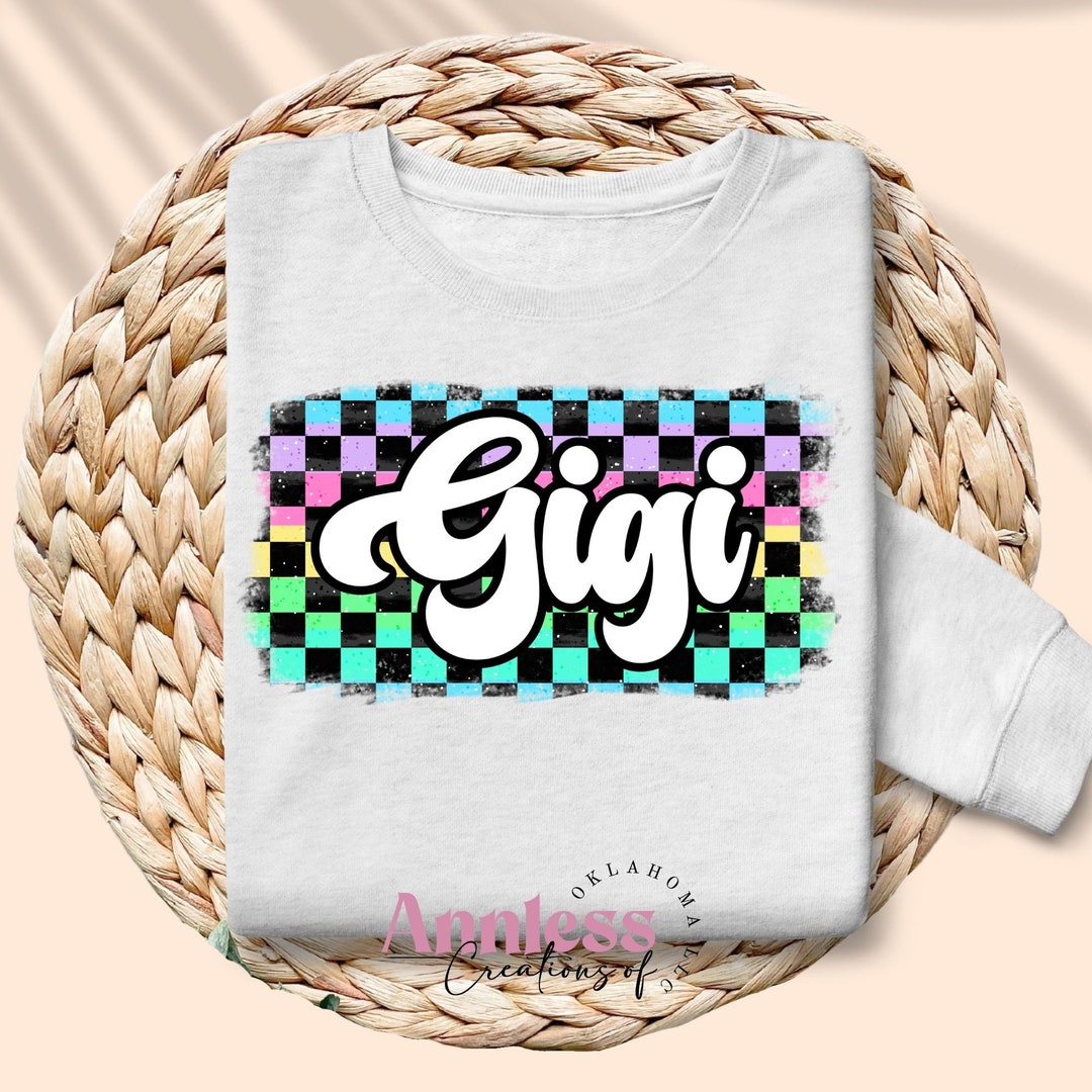Gigi Checkered Sublimation Transfer Ready to Press Ready to Press ...