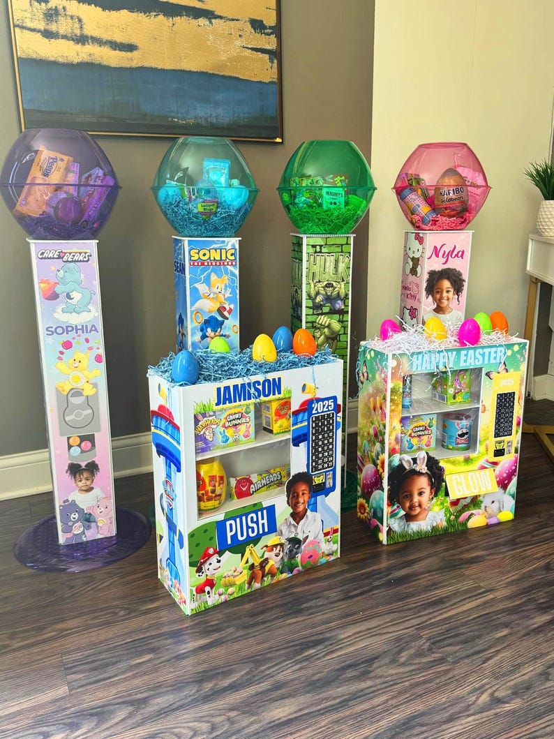 Easter Vending Machine Canva Template: Editable 16x20 (digital Download ...