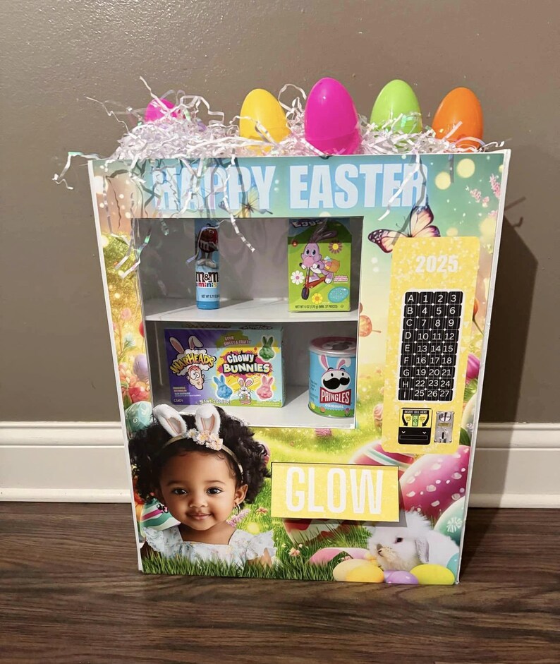 Easter Vending Machine Canva Template: Editable 16x20 (digital Download ...