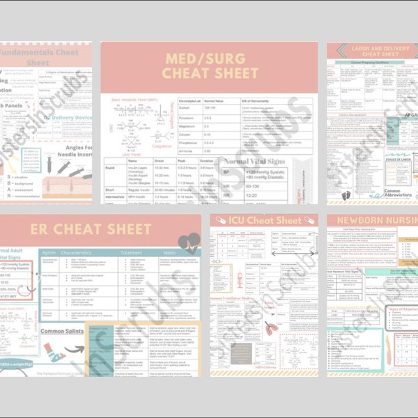 Medsurg Clinical Cheat Sheet - Etsy