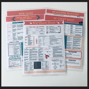 ICU Nursing | Nursing Cheat Sheet | Nursing School | Nurse Gift ...